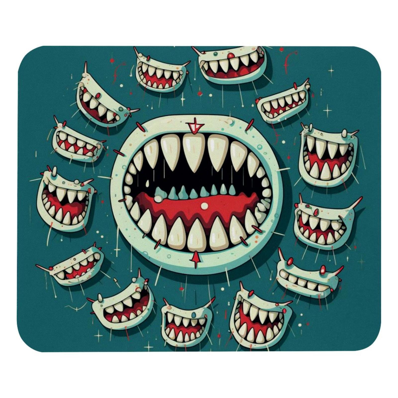 Teeth Mouse Pad, Personality Design Rubber Base for Office Decor for ...