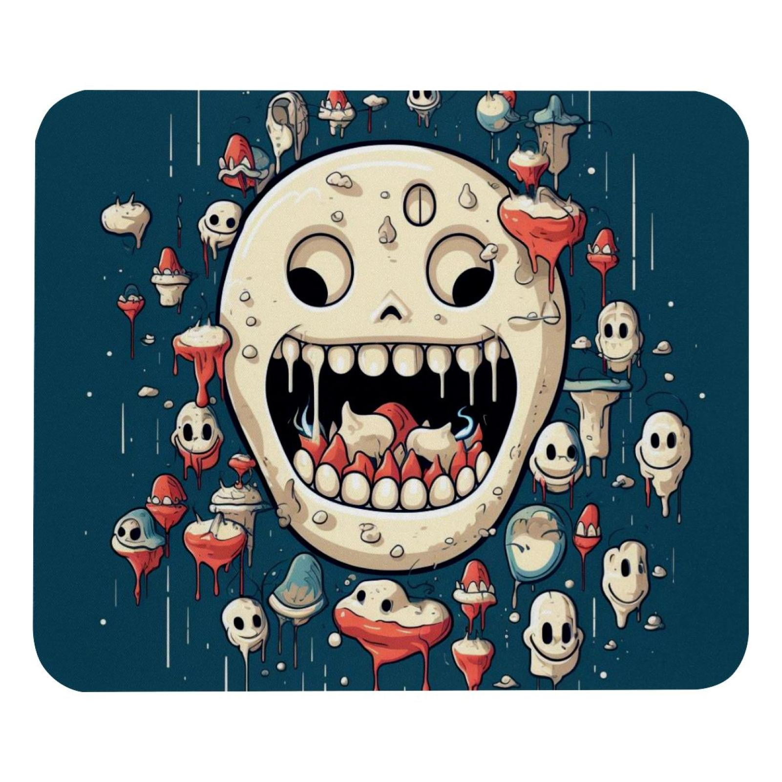 Teeth Mouse Pad, Rubber Base Computer Mouse Pads for Wireless Mouse ...