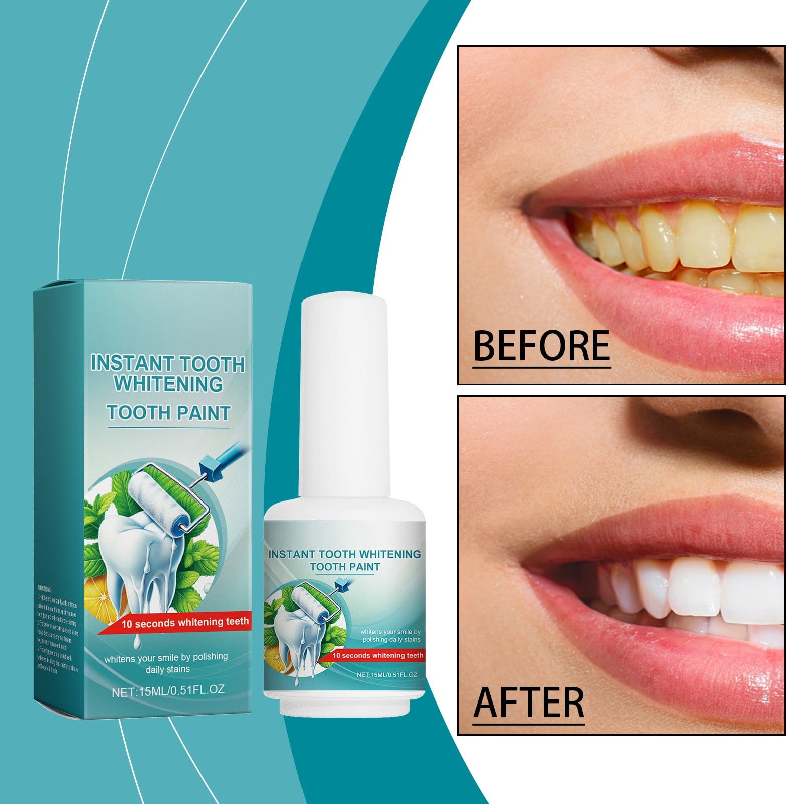 Teeth Paint For Stain Removal And Hygiene（15mL） Pro Toothpaste Teeth ...