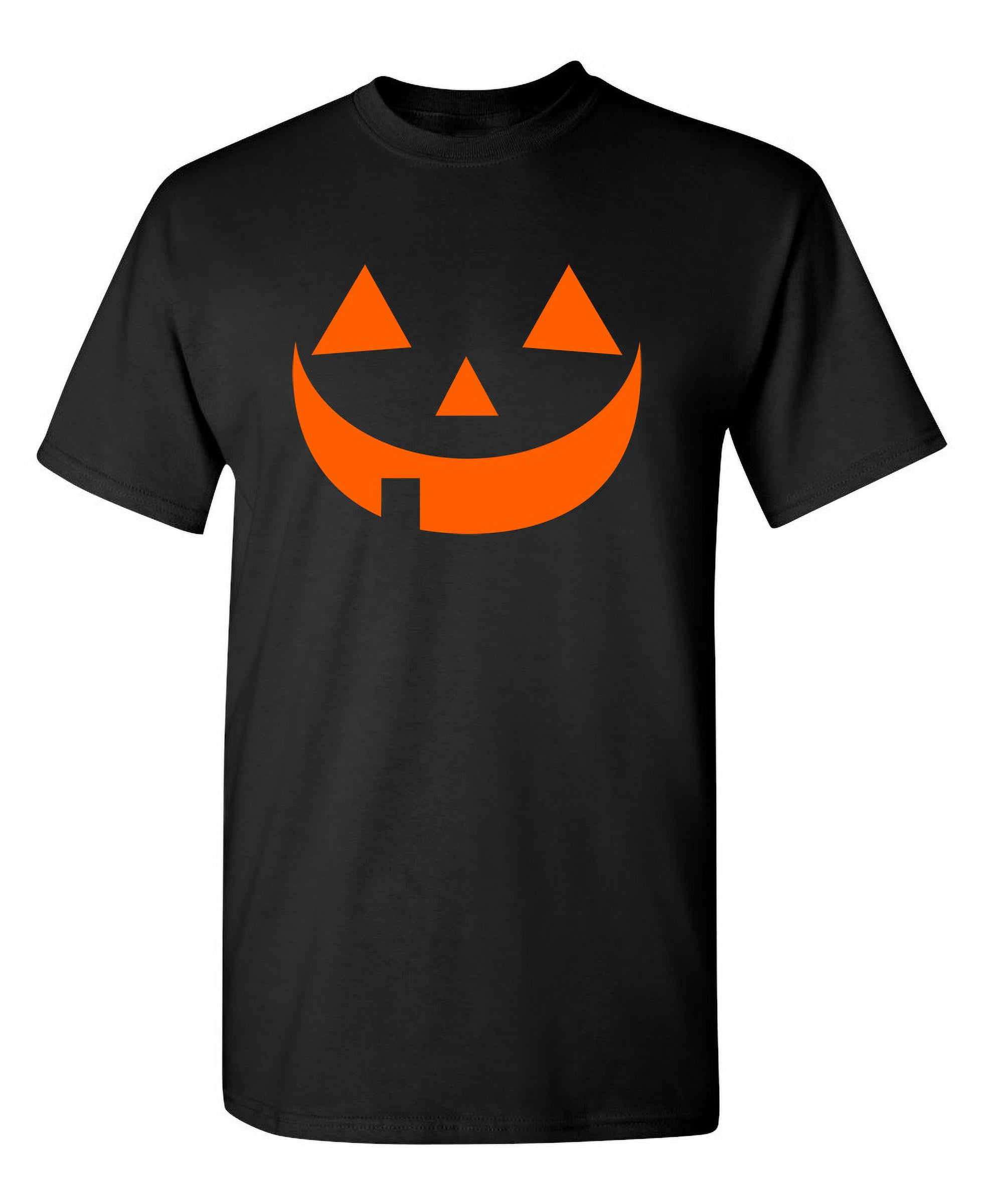 Teeth Pumpkin Emoticon Sarcastic Humor Graphic Novelty Funny Tall T ...