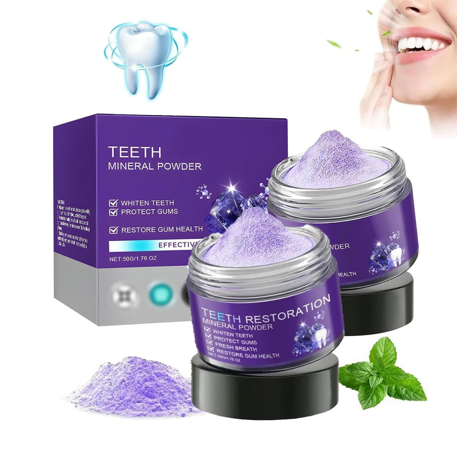 Teeth Restoration Mineral Powder,Mineral RRF12 Tooth Powder,Effective ...