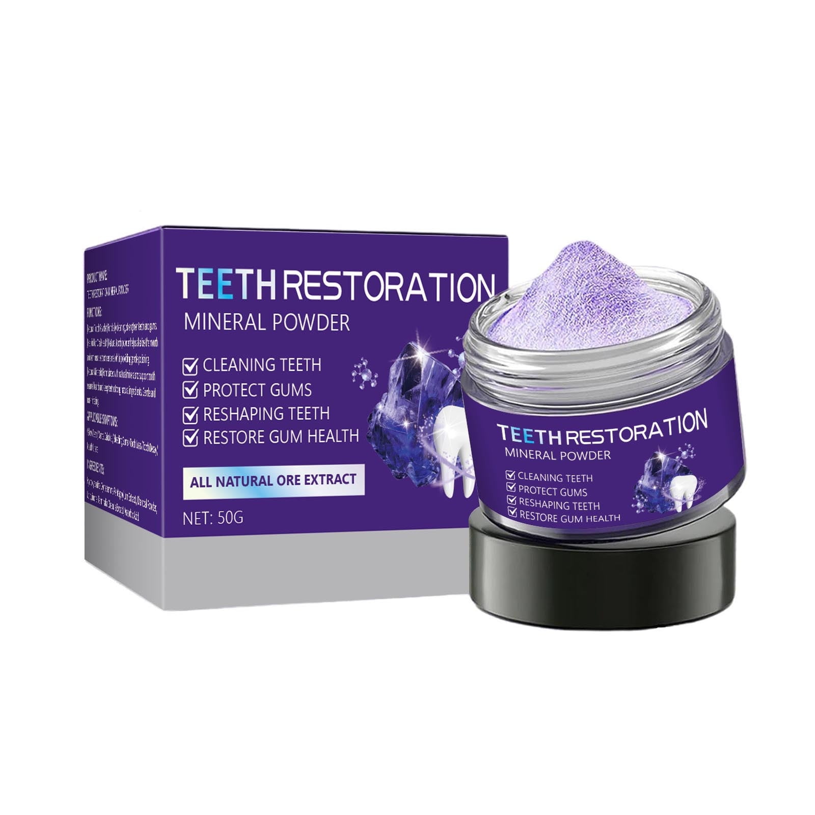 Teeth Restoration Mineral Powder Mineral Tooth Powder for Freshen ...