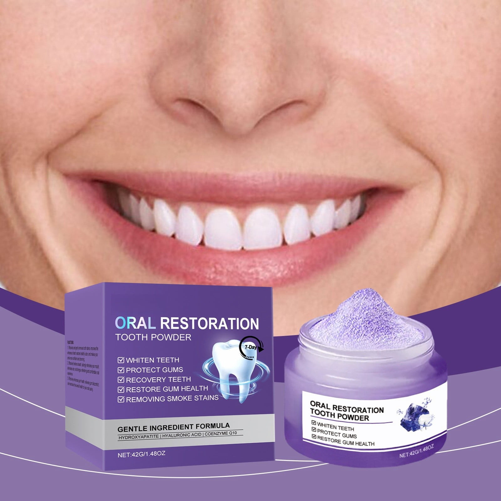 Teeth Restoration Mineral Powder Mineral Tooth Powder for Freshen ...