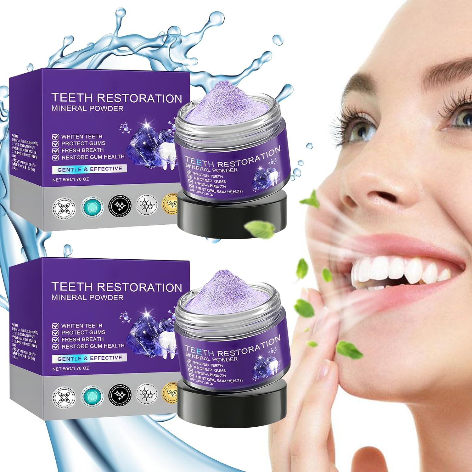 Teeth Restoration Mineral Powder, Mineral Tooth Powder, Tooth ...