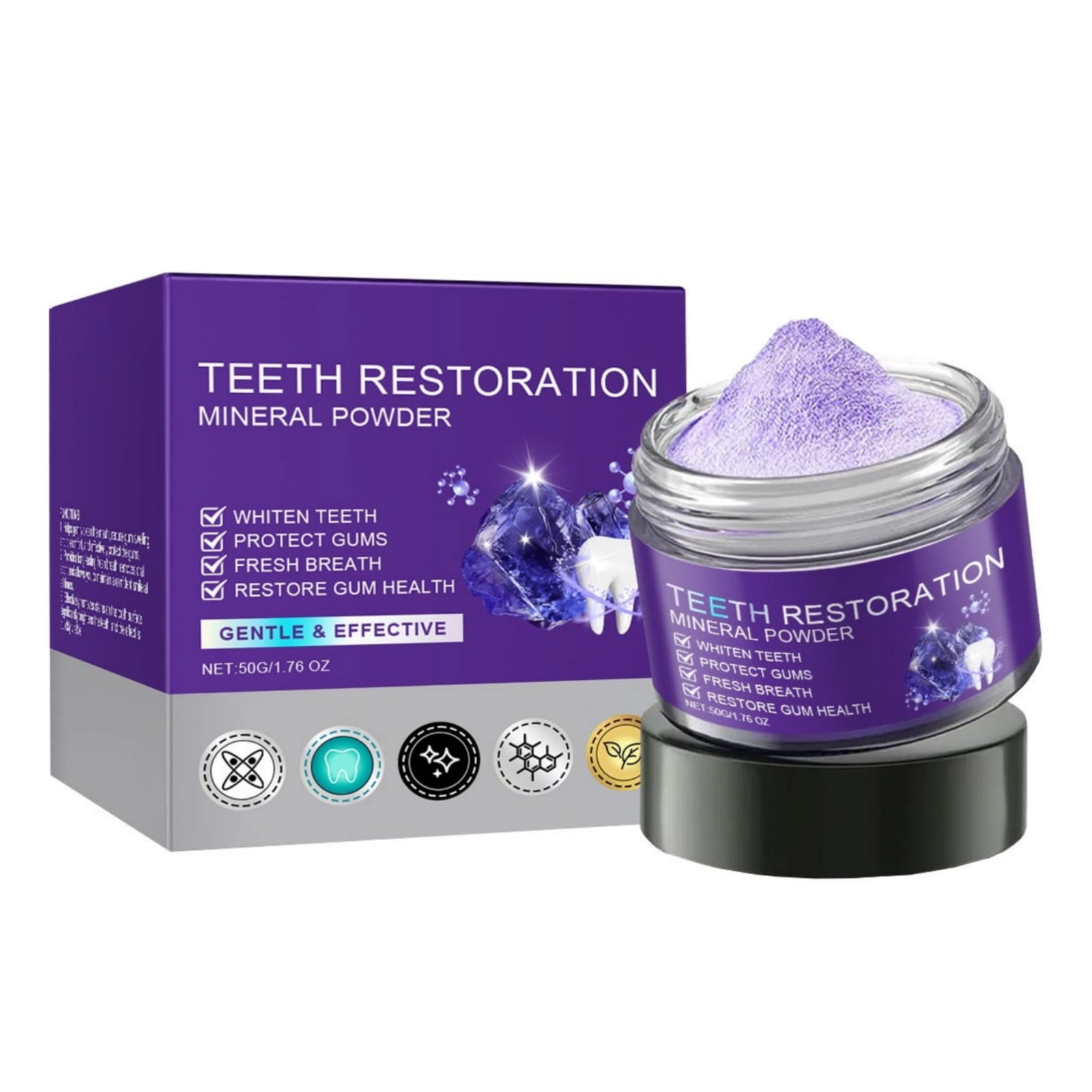 Teeth Restoration Mineral Powder, Mineral Tooth Powder, Dental ...