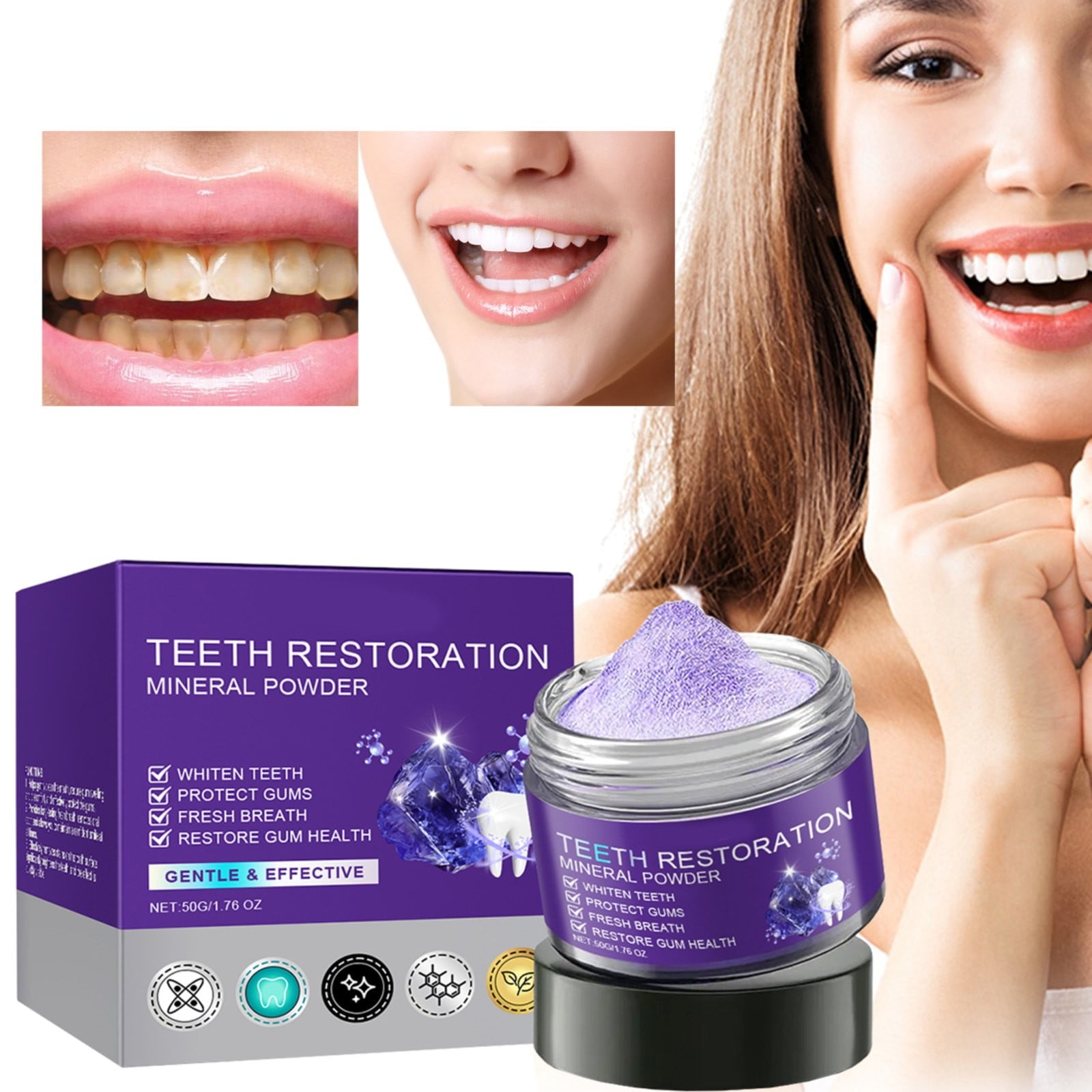 Teeth Restoration,Remineralizing Tooth Powder,Teeth Restoration Mineral ...