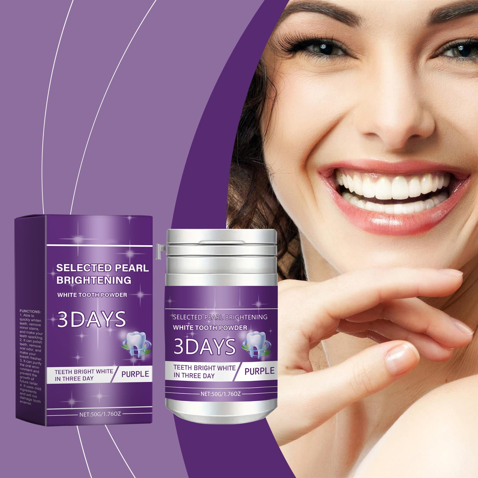 Teeth Whitening Powder Has A Whitening Effect,Which Is Effective for ...