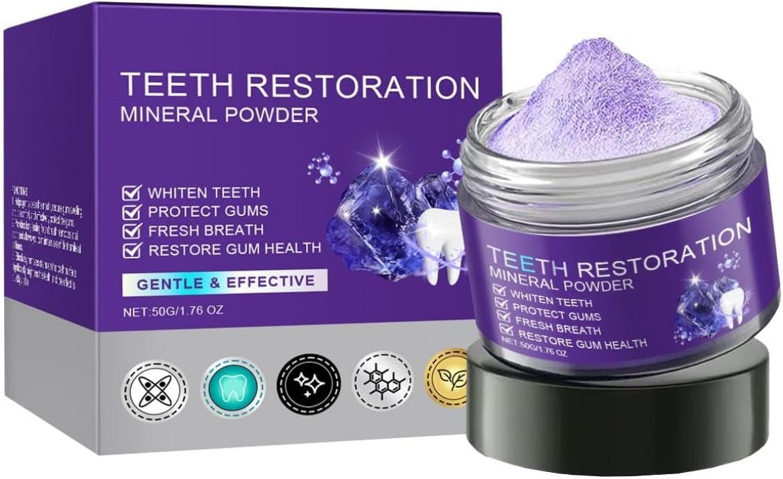 Teeth Whitening Powder - Teeth Restoration Mineral Powder - Effective ...