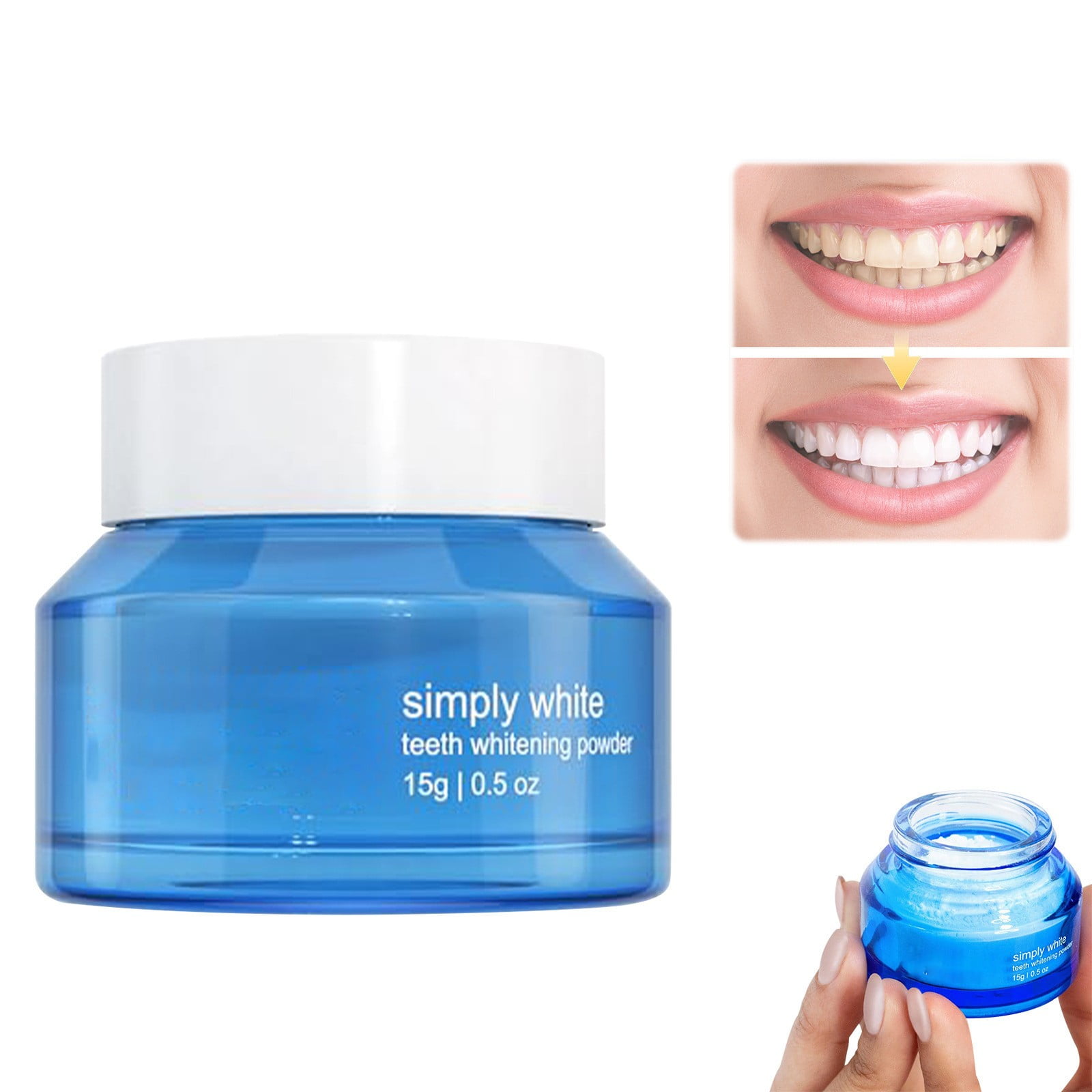 Teeth Whitening Powder - Teeth Powder Stain Remover Non Sensitive ...