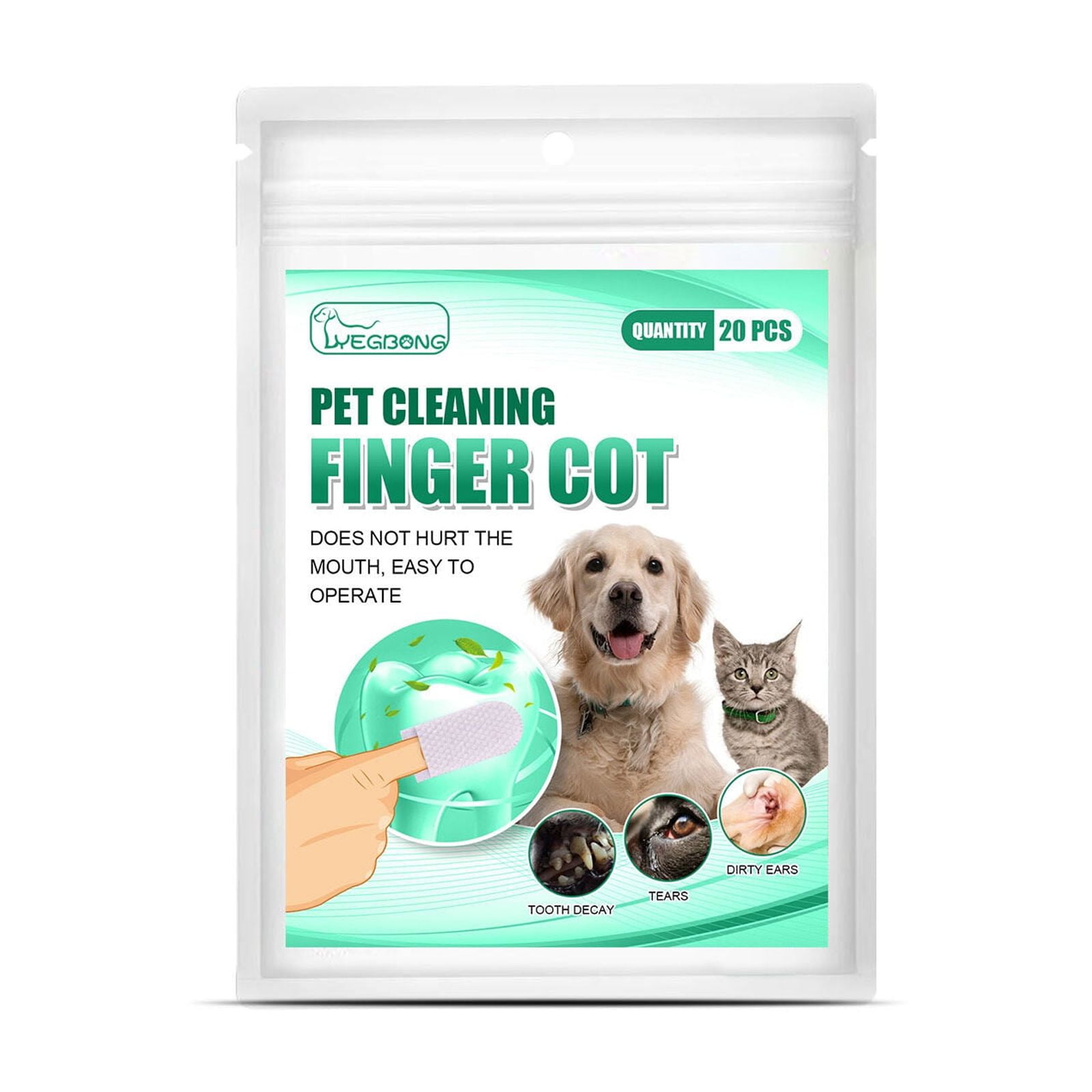 Teeth cleaning Finger gloves Dog tartar stone removal Cat care cochlear ...