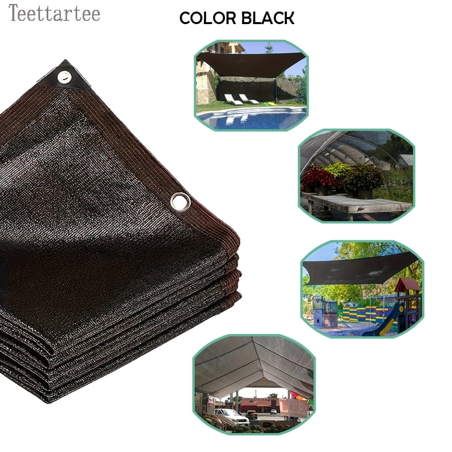 Teettartee Outdoor Sunscreen Net Shade, 118.1” x 236.2”(3 x 6 m ...