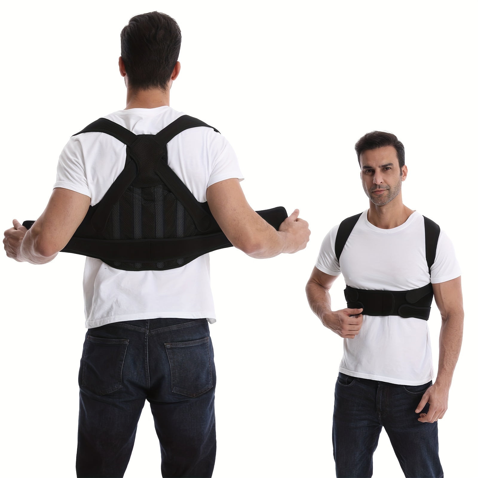 Teeuard Adjustable Posture Corrector for Men & Women - Lumbar, Neck ...