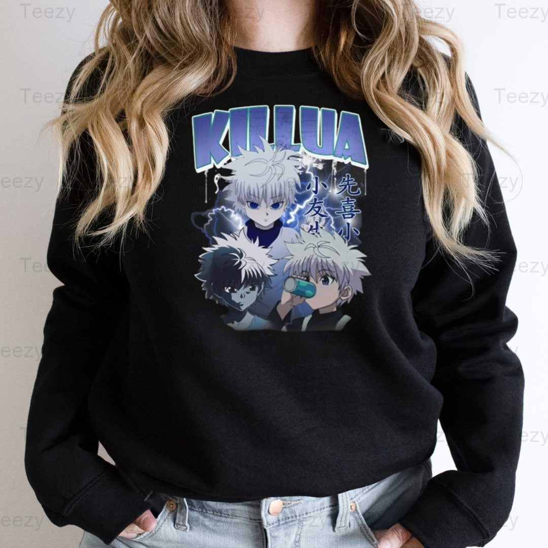 Teezy82 Killua Zoldyck Vintage Hunter x Hunter Graphic Style, Anime ...