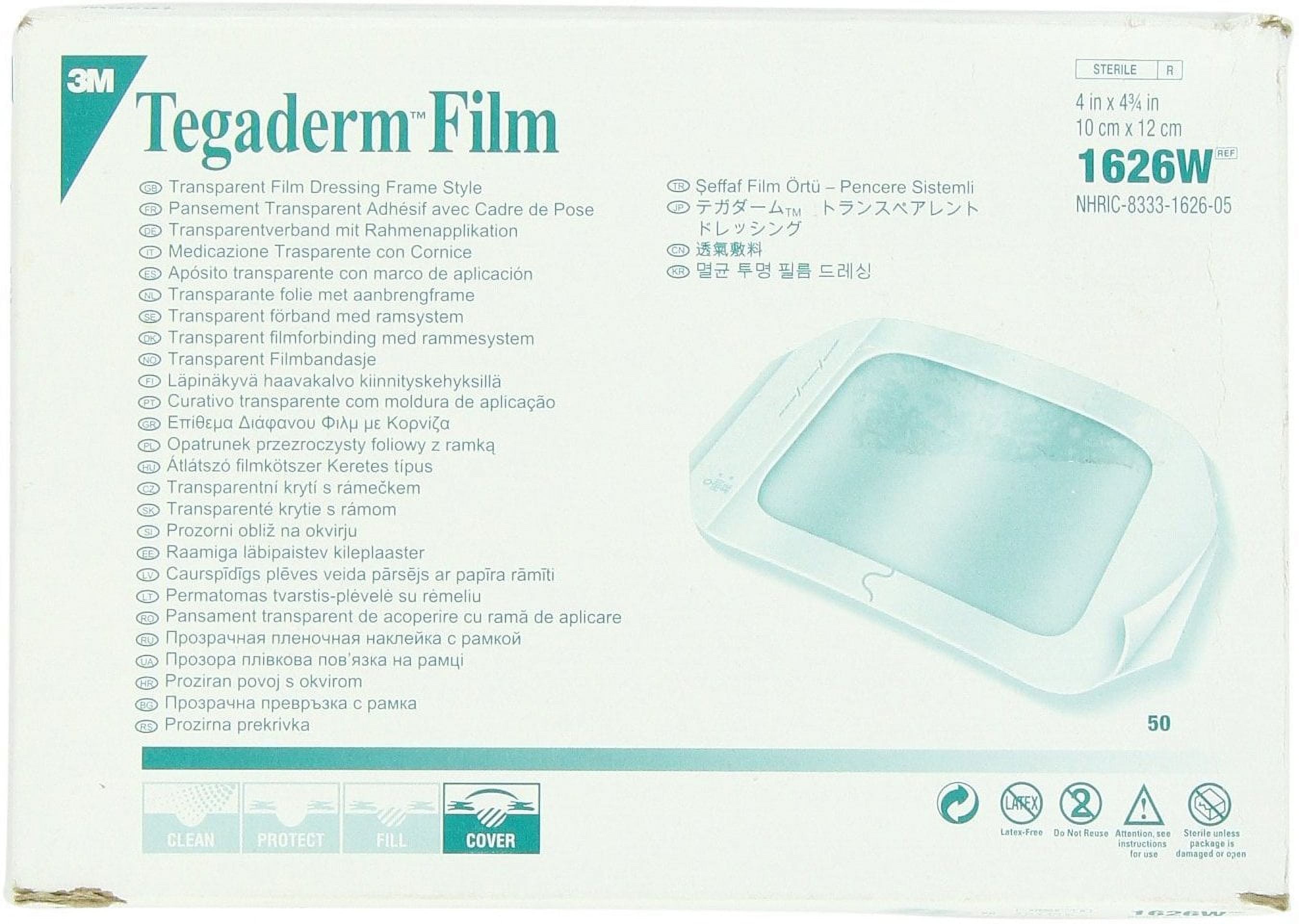 Tegaderm 1626W 3M Waterproof Transparent Film Dressing for Wound ...