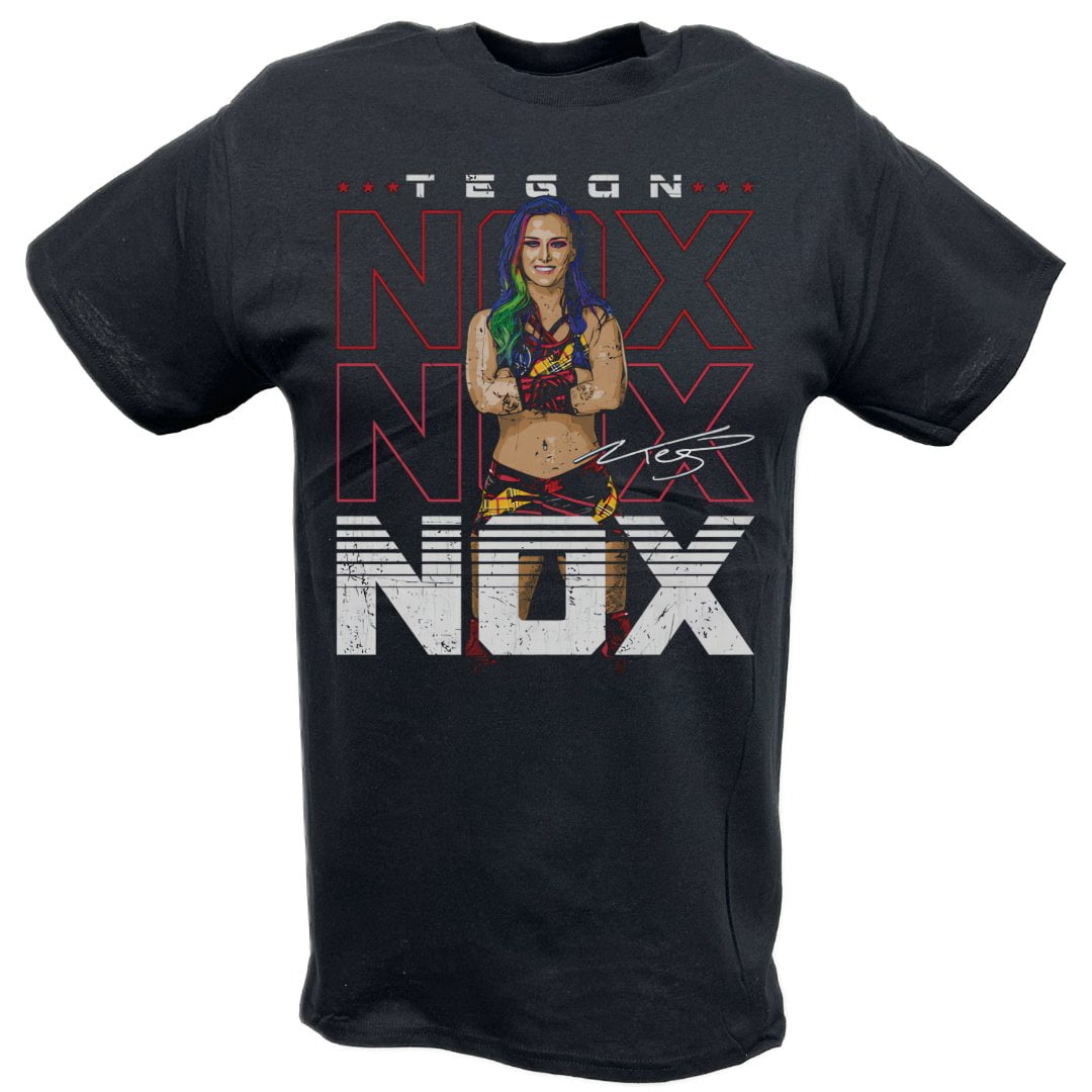 Tegan Nox Cartoon Pose Black T-shirt - Walmart.com