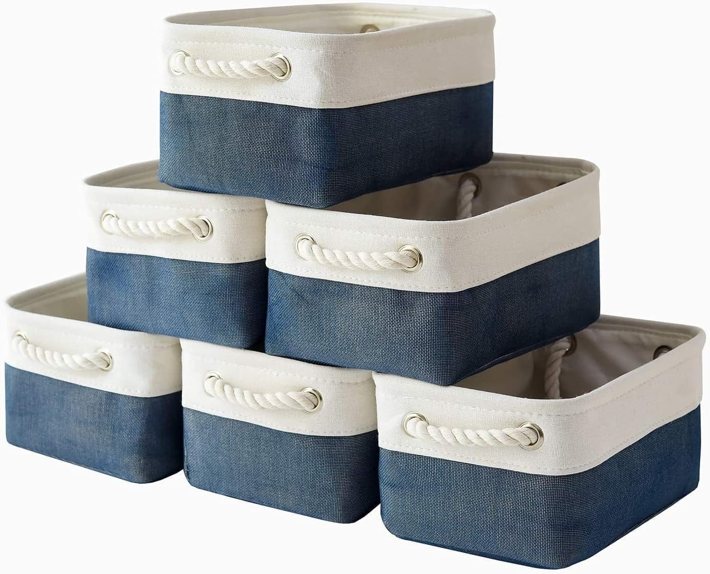 Tegance Storage Basket for Organizing - Small 12x8x5.2 inch 6 Pack ...