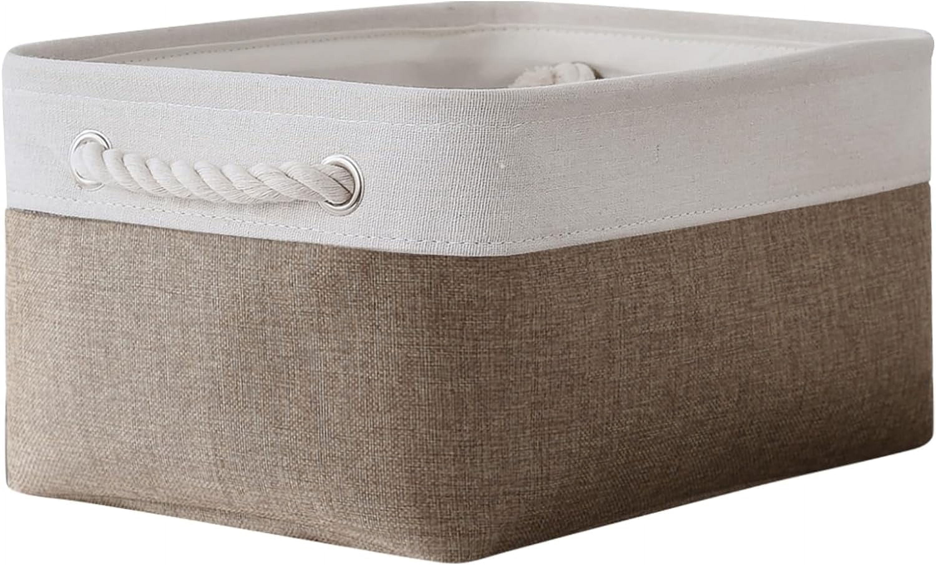 Tegance Storage Basket for Shelves - 1 Pack 14x10x6.7 inch Collapsible ...