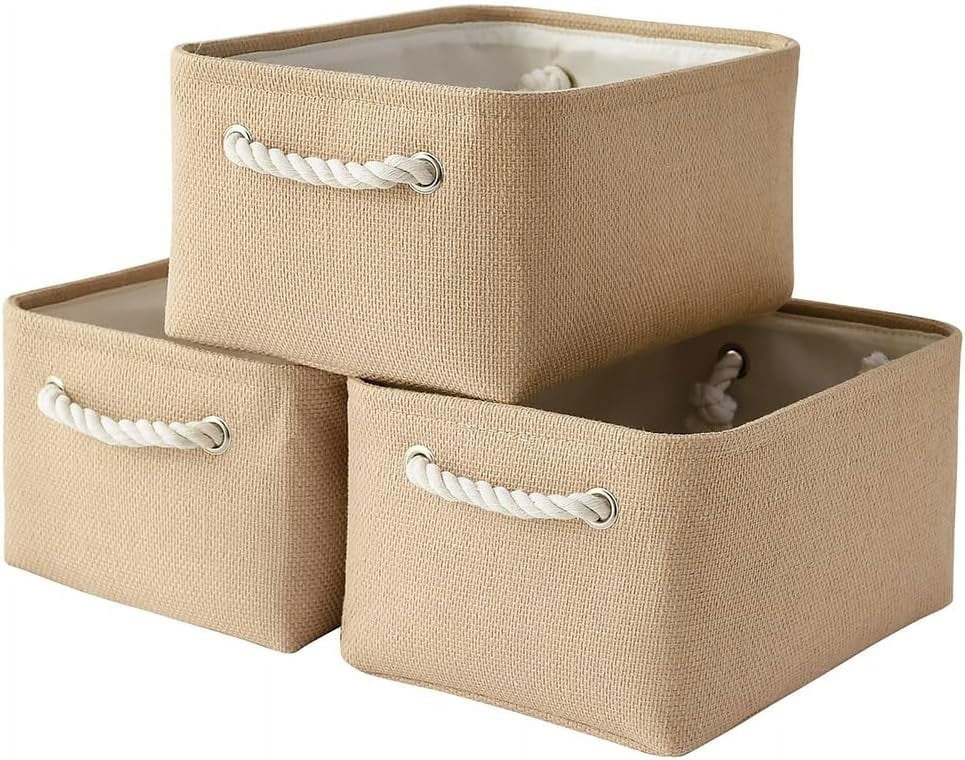 Tegance Storage Bins for Shelves - Medium 3Pack 13.8L*9.8W*6.7H inch ...