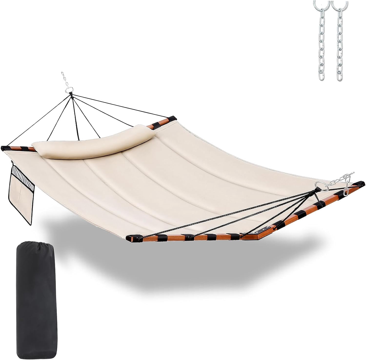 TegerDeger 12FT 2 Person Hammock Large Hammock 450LB Capacity with V ...
