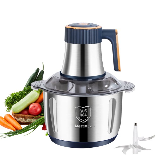 Teglu Electric Food Chopper 20 Cup, 5L Meat Grinder Food Processor Stainless Steel Meat for ...