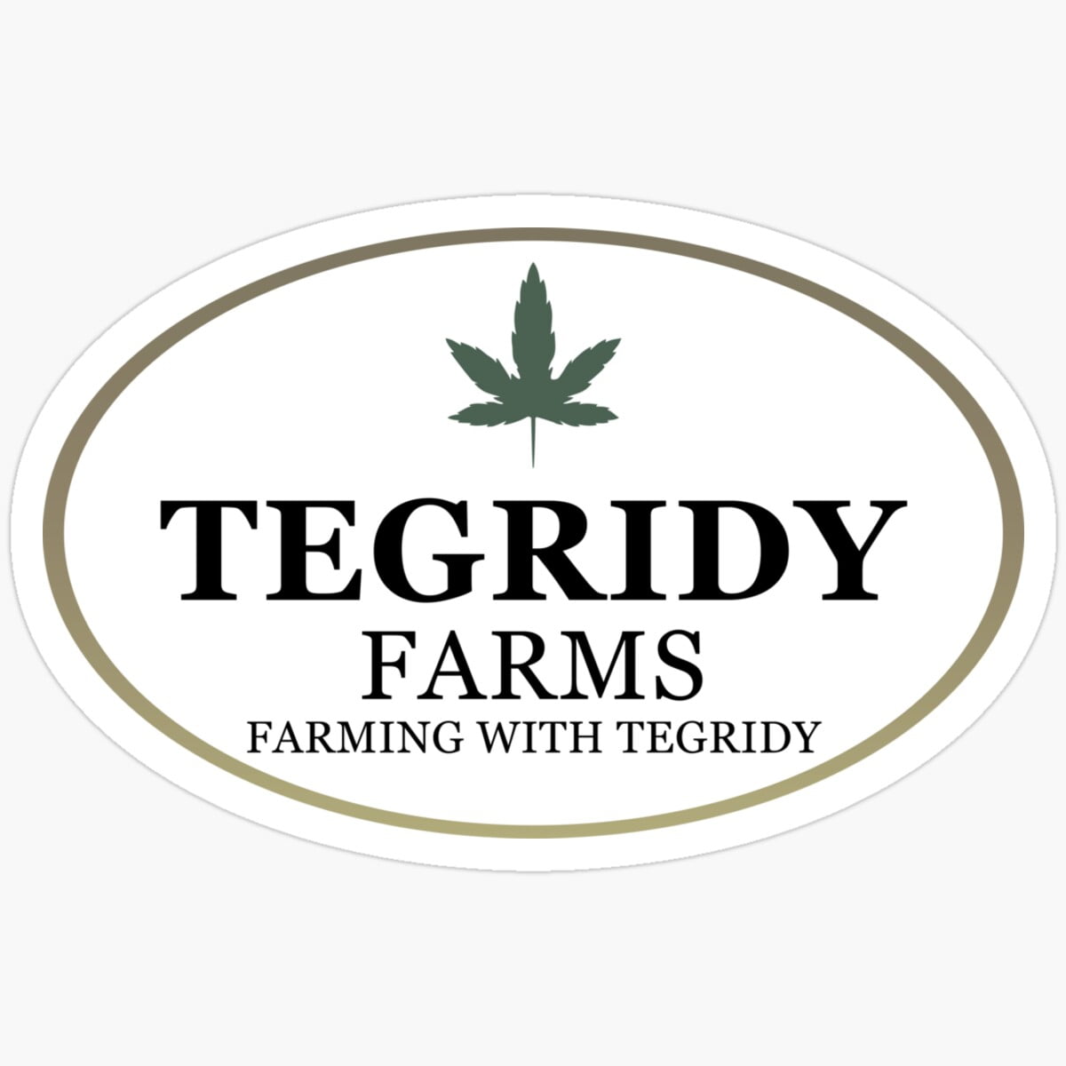Tegridy Farms - Farming With Tegridy Sticker. Gift For You - Decorate ...