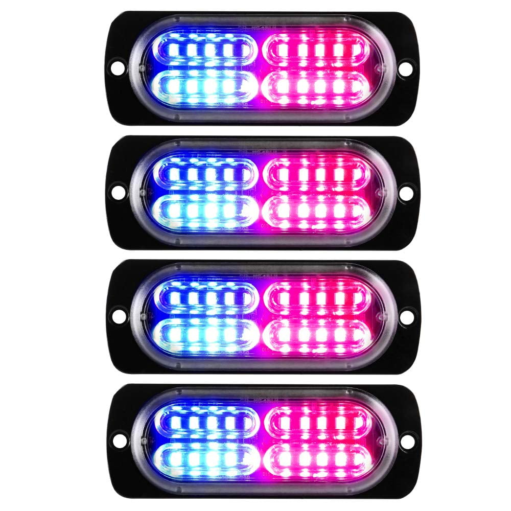 Teguangmei 12-24V 20-LED Super AIF4 Bright Emergency Strobe Warning ...