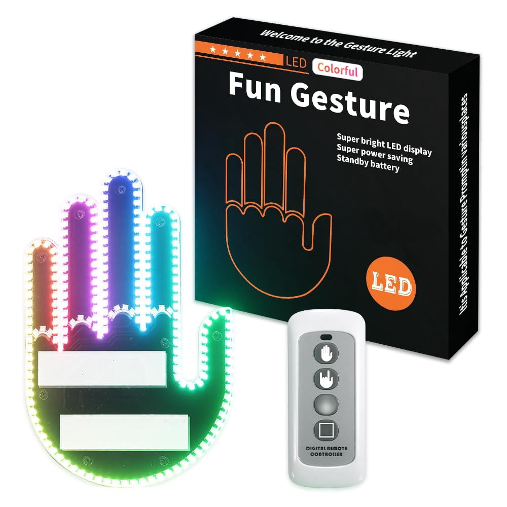 Teguangmei Glogesture Hand Light with Remote, 7 Color Multiple Lighting ...