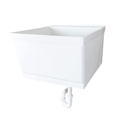 MUSTEE 20 in W x 24 in L x 34 in H, Floor Mount, Thermoplastic, Utility ...