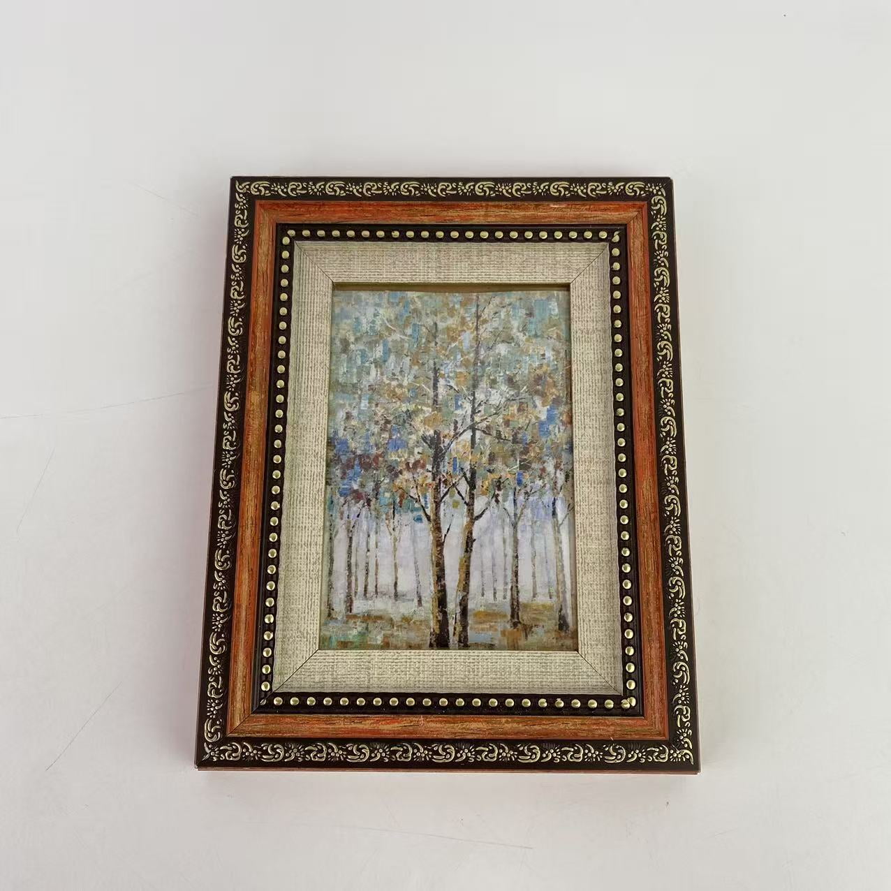 Teinnoray 8 x 10 retro wooden Picture frames, Equipped with real glass ...