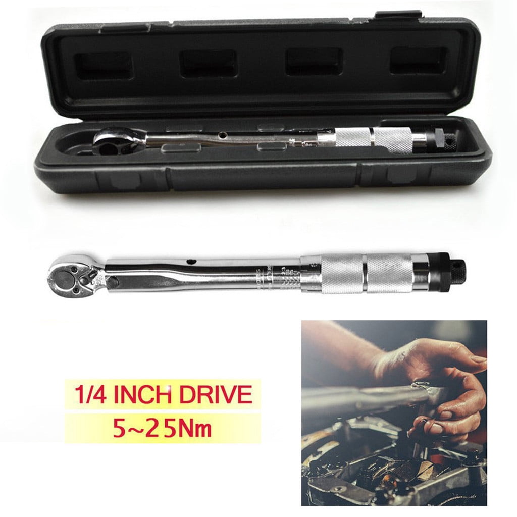 Teissuly 1/4-Inch Drive Click Torque Wrench, Multi-use Drive Torque ...
