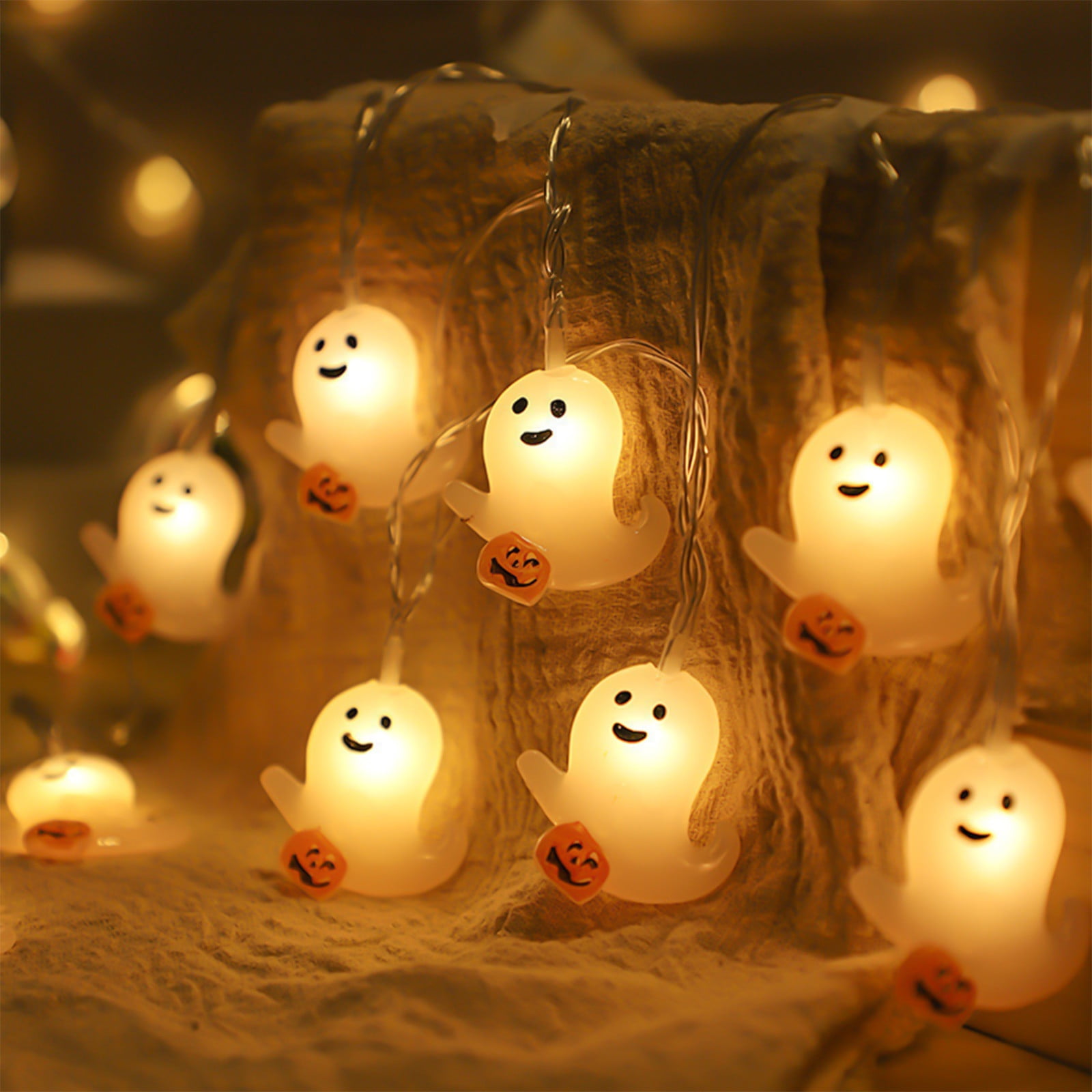 Teissuly 10 LED Halloween String Lights 6.56ft Halloween String Lights ...