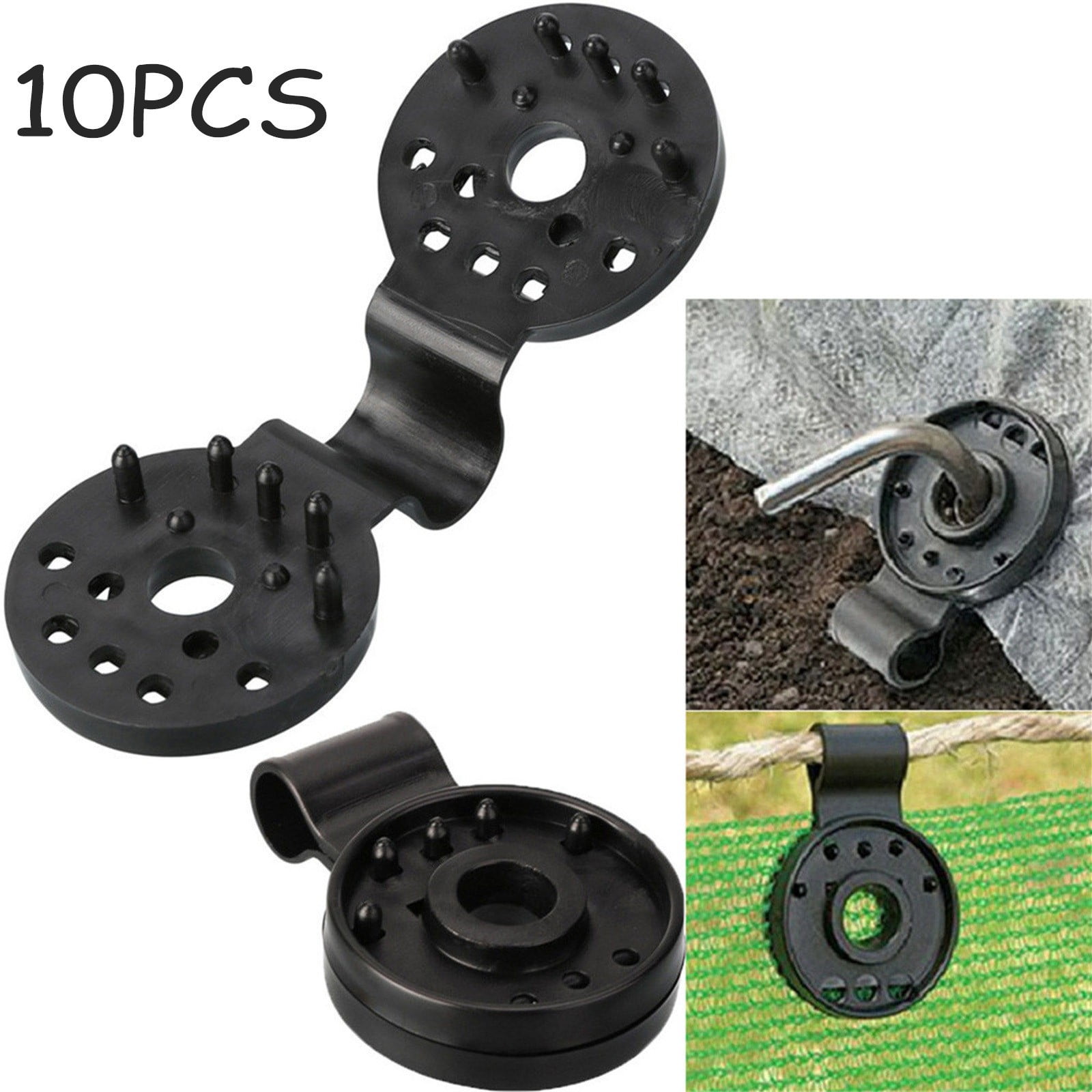 Teissuly 10pcs-Pack Sails Privacy Screen Tarp Hang Clip Instant Grommet ...