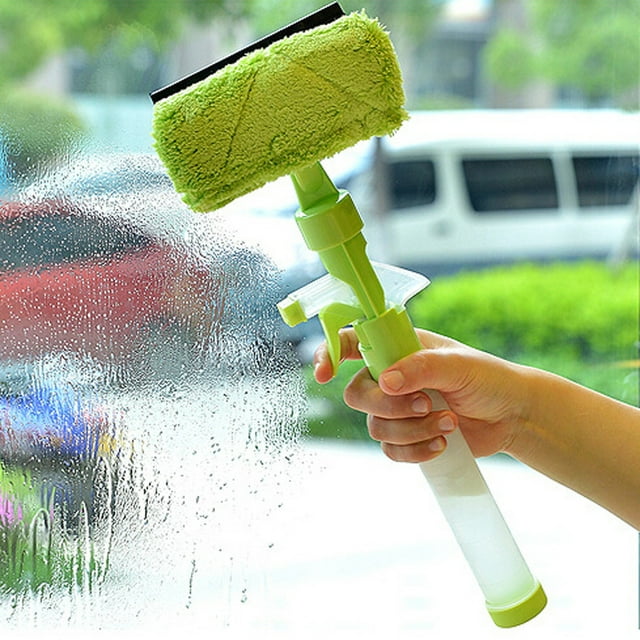 Teissuly 2pc Multifunction Spray Water Brush Window Glass Cleaner Wiper ...