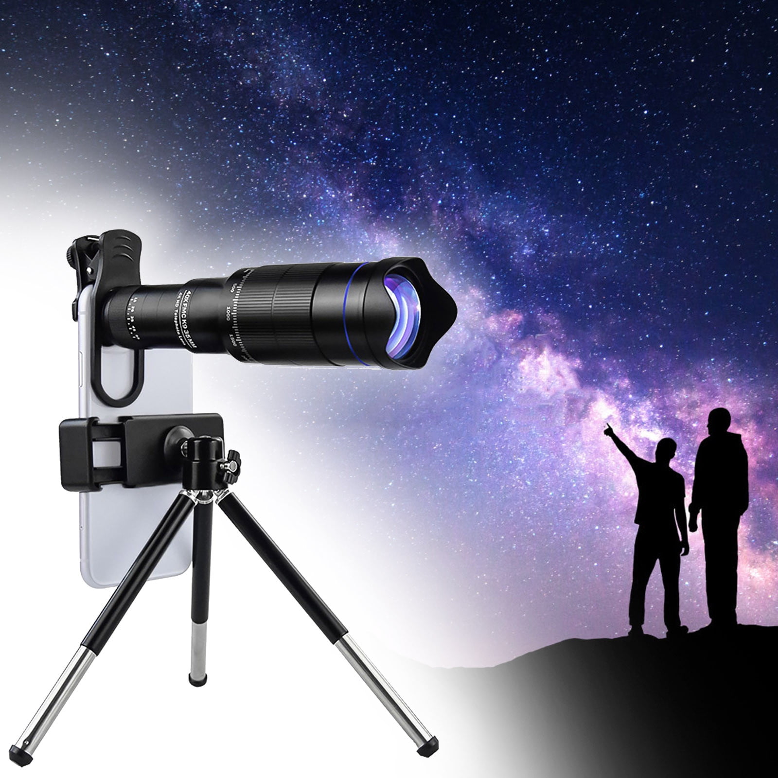 40X Zoom Lens Kit For Smartphone With Tripod And Holder Andoer 40X Zoom ...
