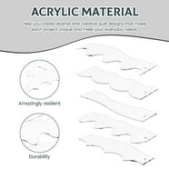 Lingouzi Free Motion Quilting Template with Quilting Frame for Sewing ...