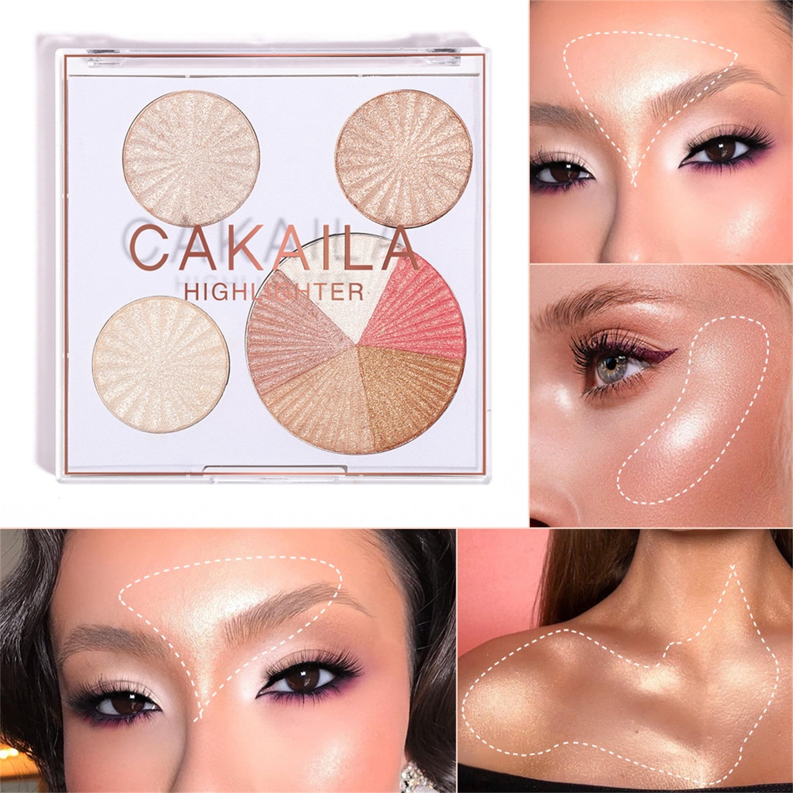 Teissuly 8-color Baking Powder Highlighting Powder Strengthening ...