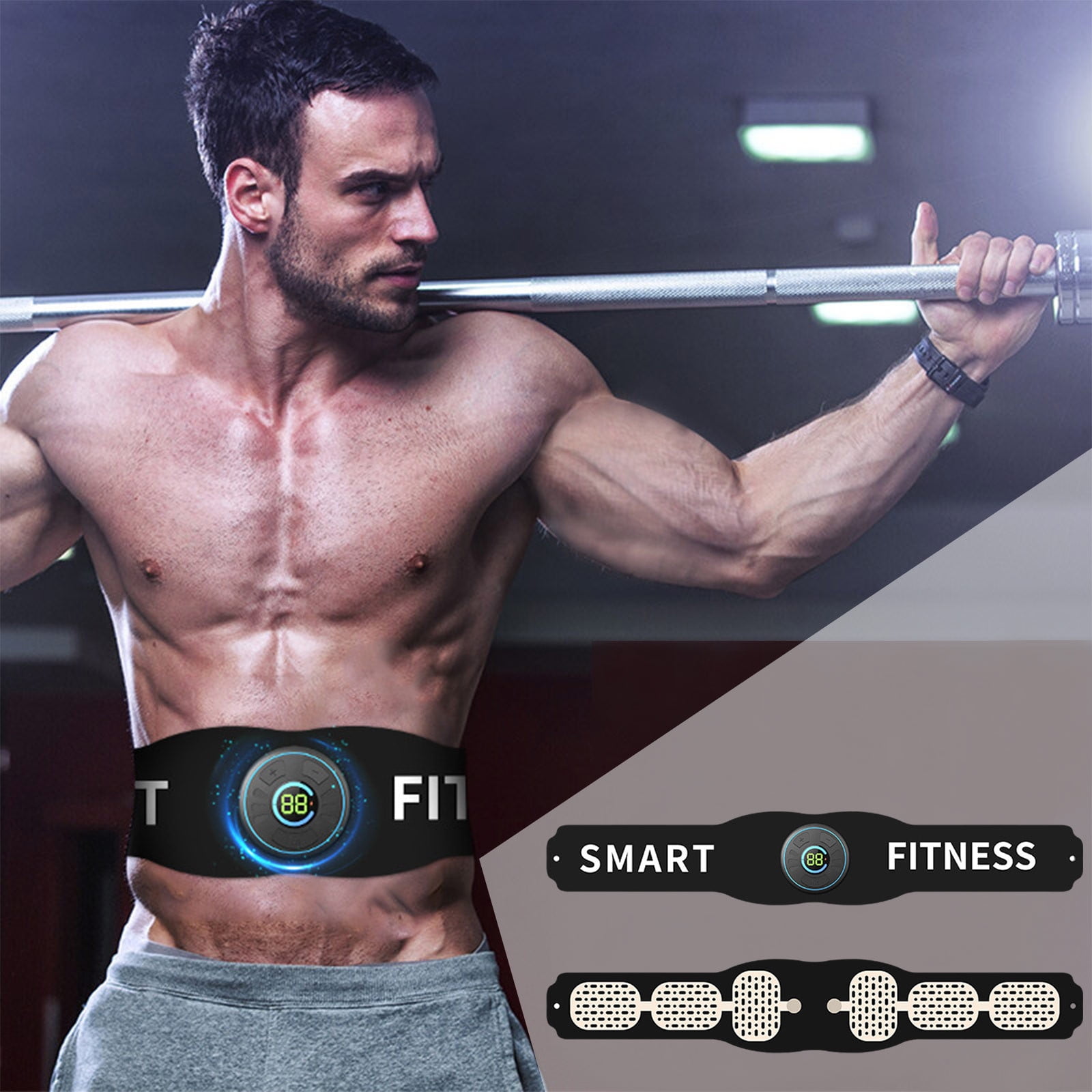 Teissuly Abdominal Muscle Workout Belt Fitness Apparatus Abs Machine ...