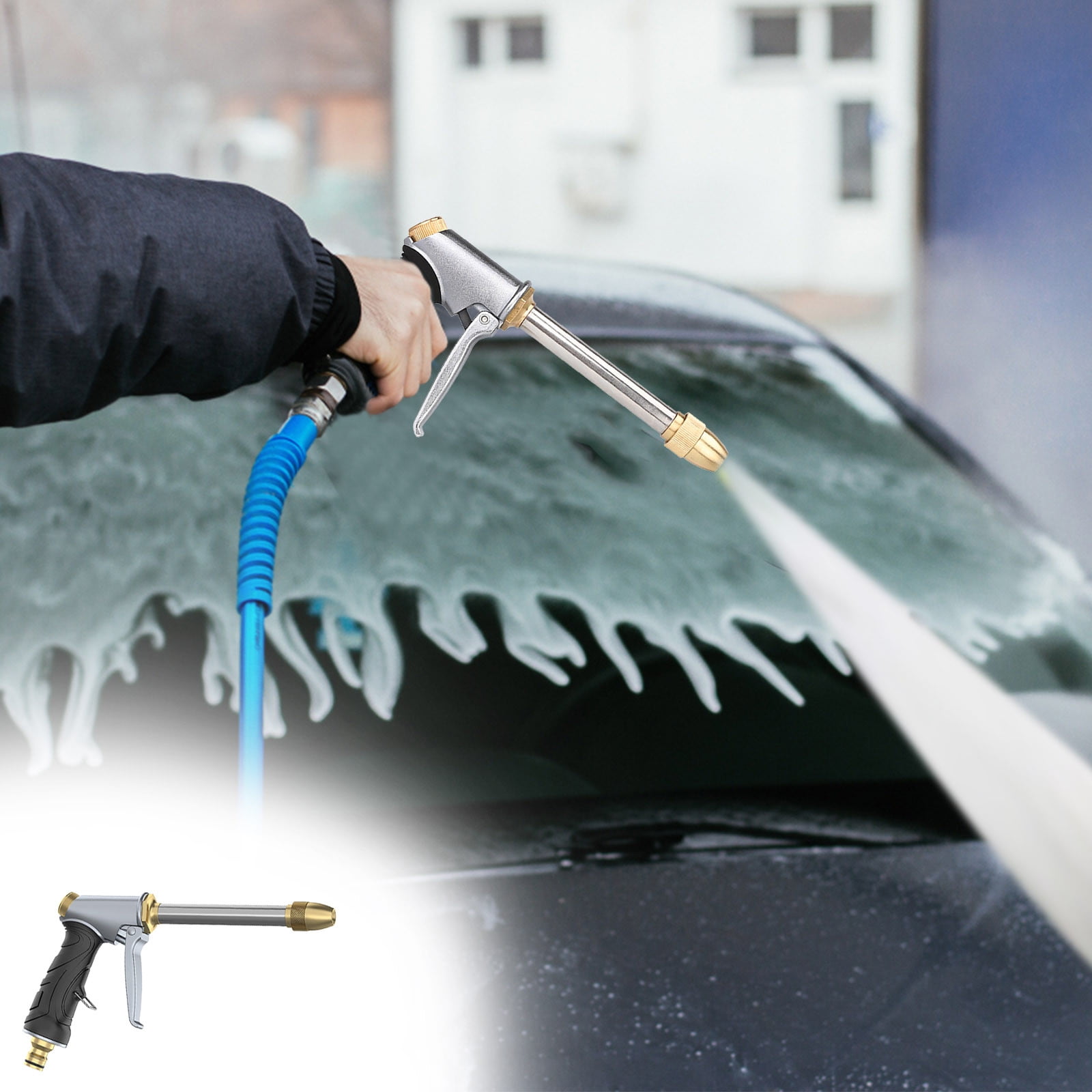 Teissuly All-metal Car Wash High Pressure Water Spray Lengthen Car ...