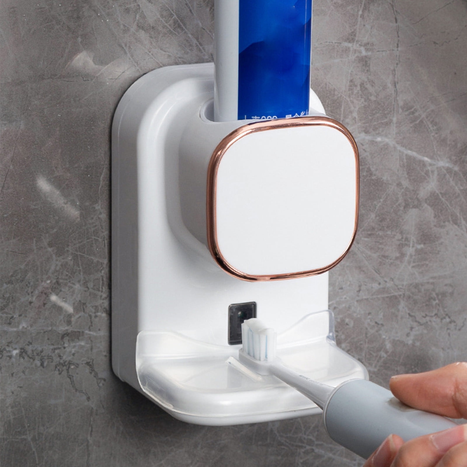 Teissuly Automatic Electric Toothpaste Dispenser, Auto Toothpaste ...