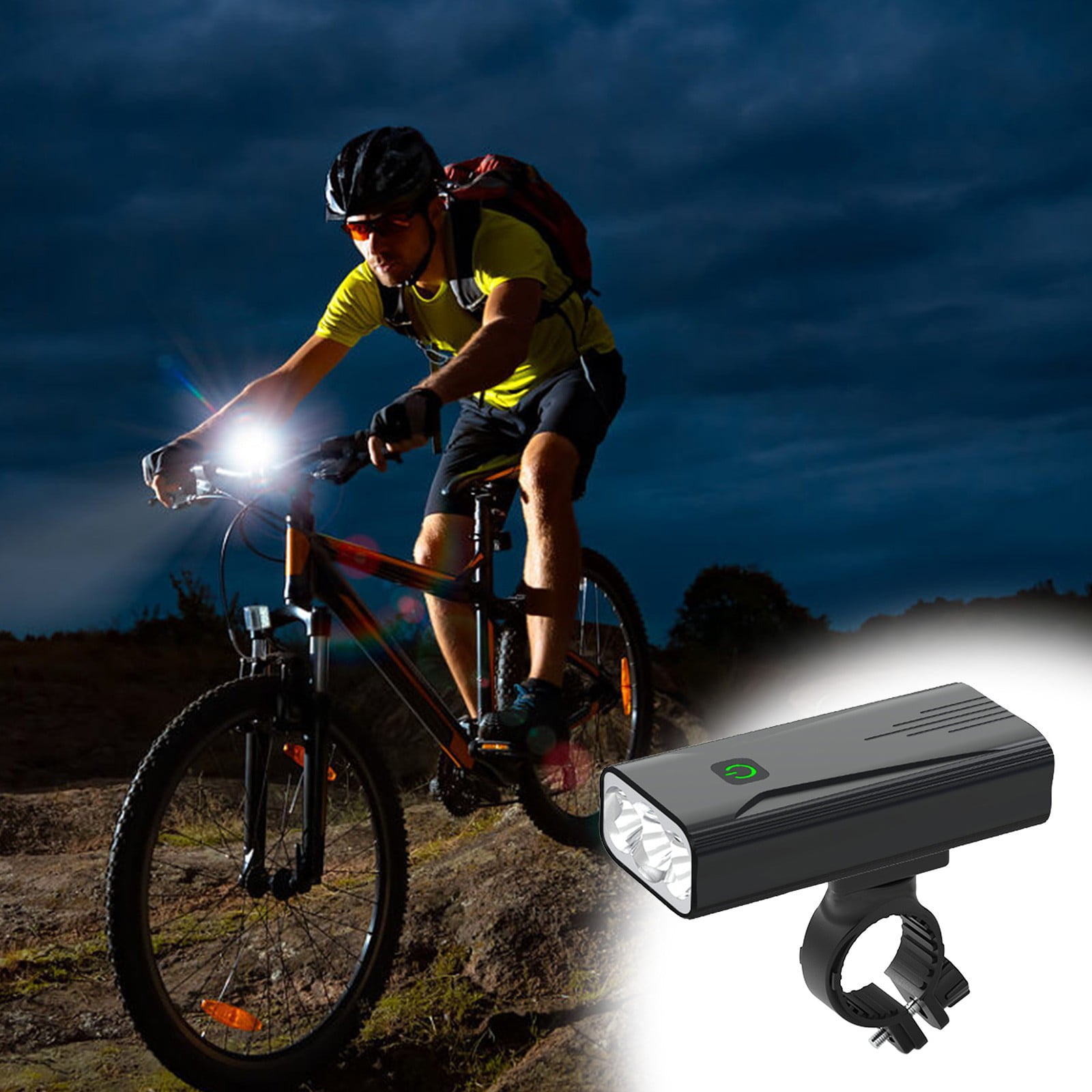 Teissuly Bicycle Headlights Charging High Light Flashlights Cycling ...