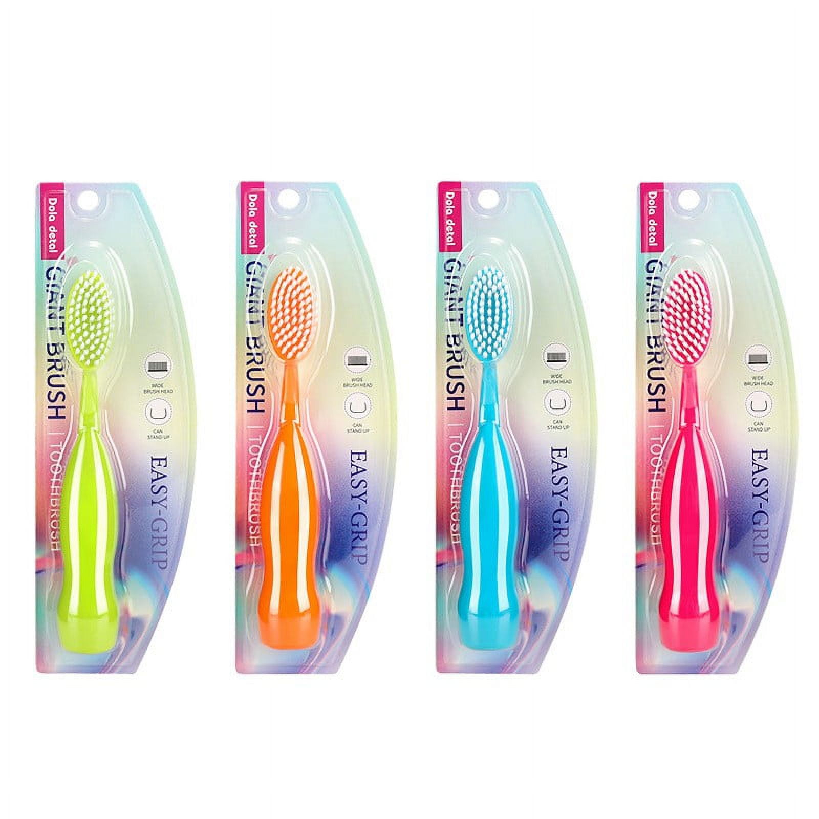 Teissuly Big Macs Toothbrush Household Soft Hair Clean Wide Head Couple ...