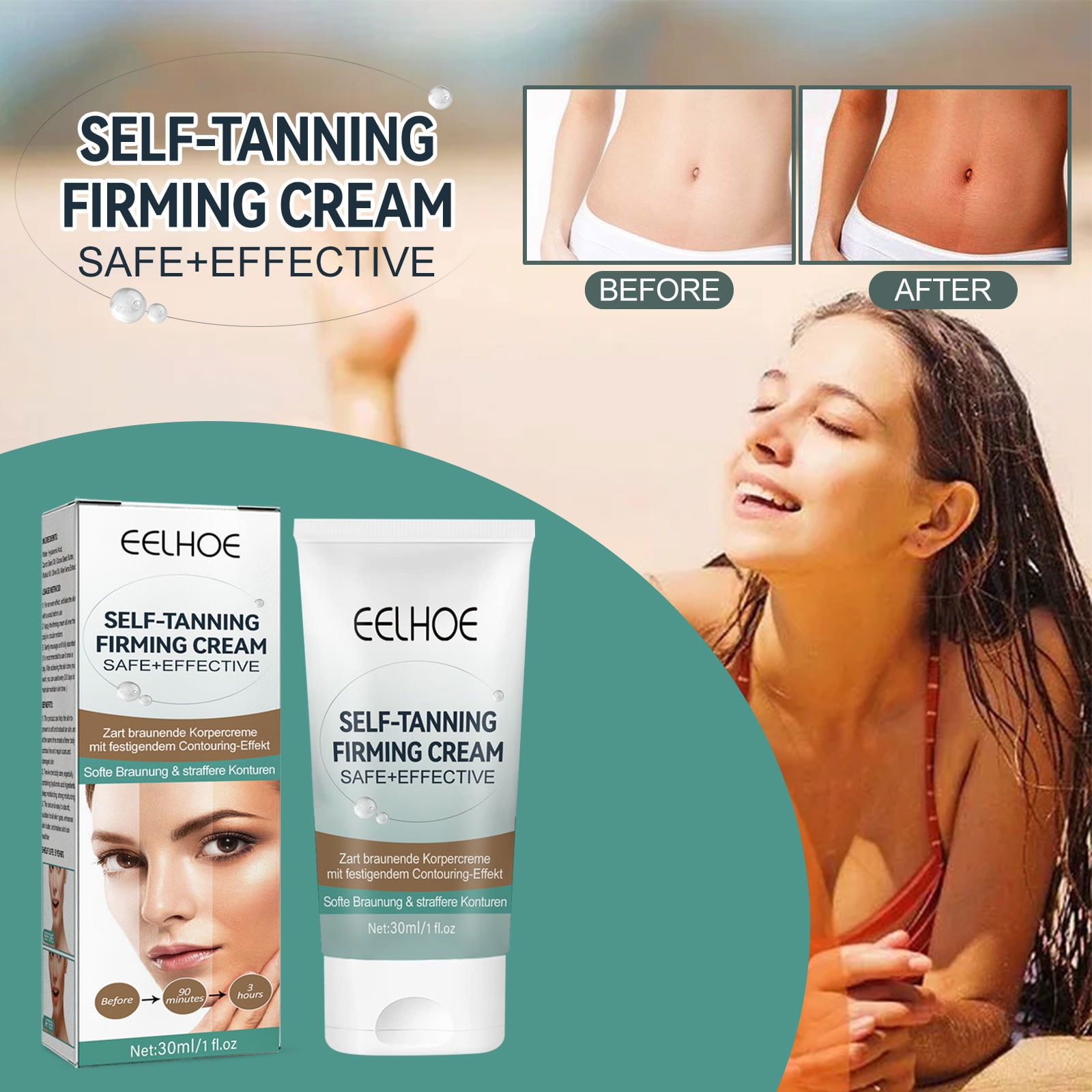 Teissuly Blackening, Repairing And Firming Cream Summer Beach Dark ...