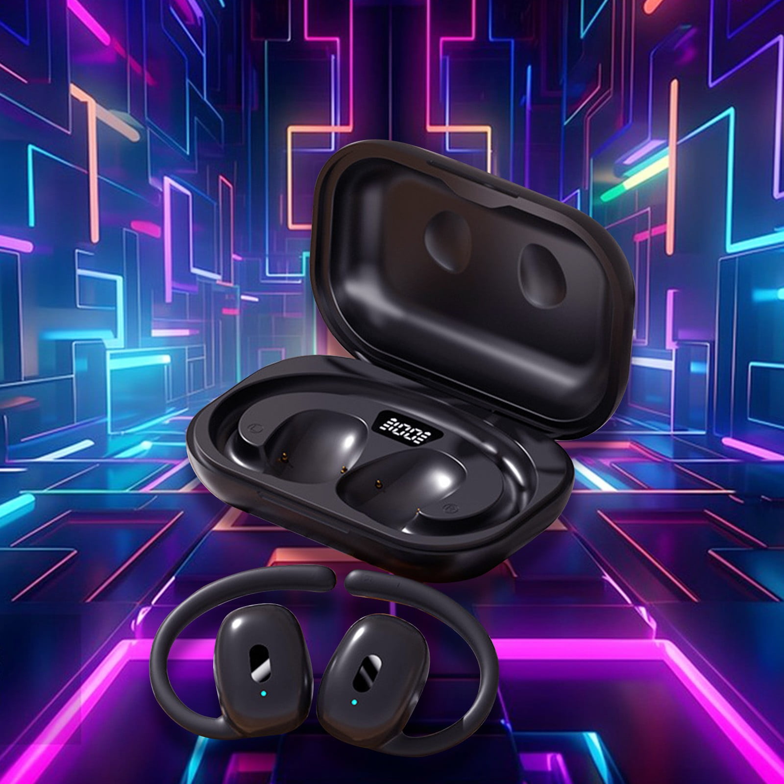 Teissuly Bluetooth 5.3 Open Earless Stereo Surround Sound Intelligent ...