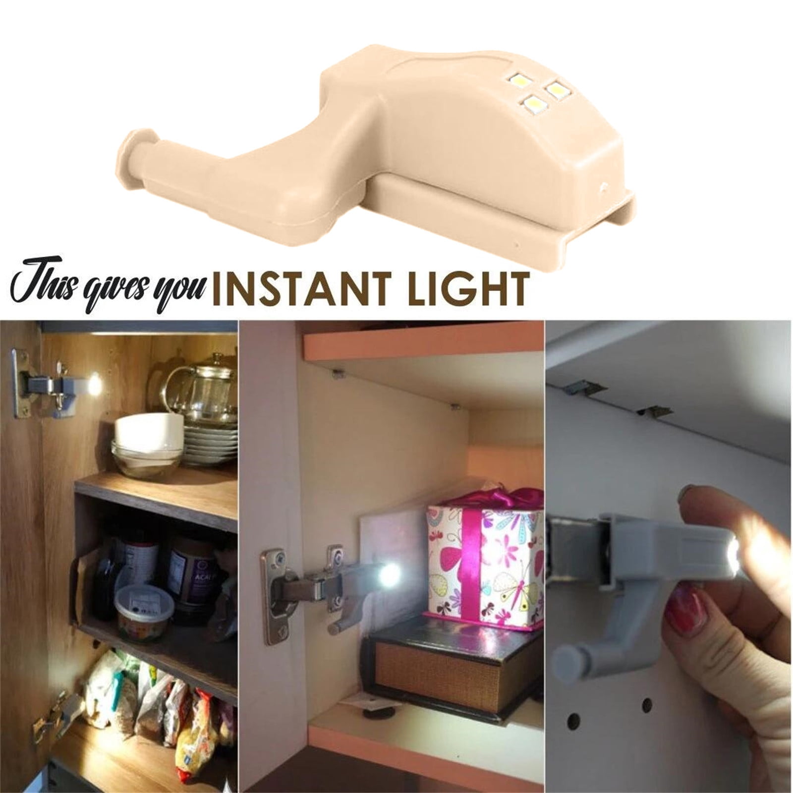 Teissuly Cabinet Automatic Lighting Lamp Cabinet Hinge High Brightness ...