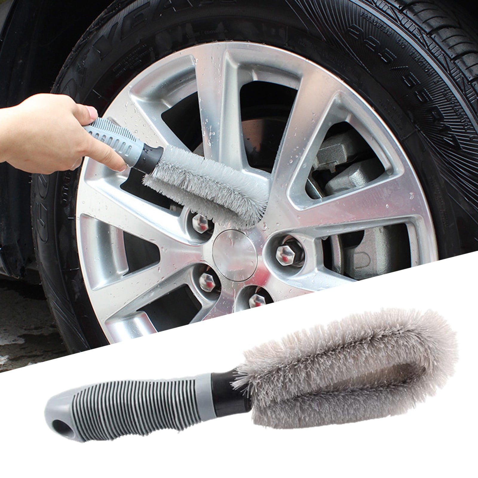 Teissuly Car Hub Brush Tool Car Wash Tire Crevice Cleaning Clean Scrub ...