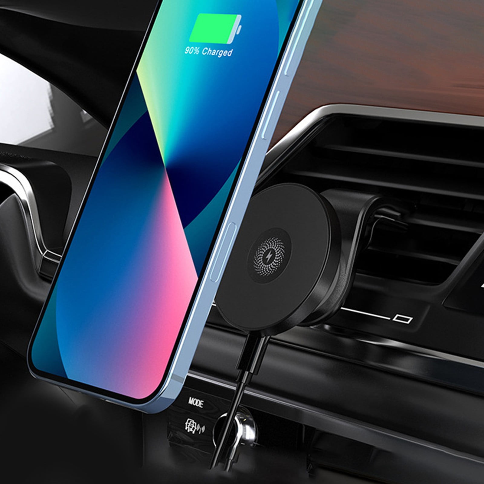 Teissuly Car Magnetic Wireless Charger 15W Fast-charging Car Cell Phone ...