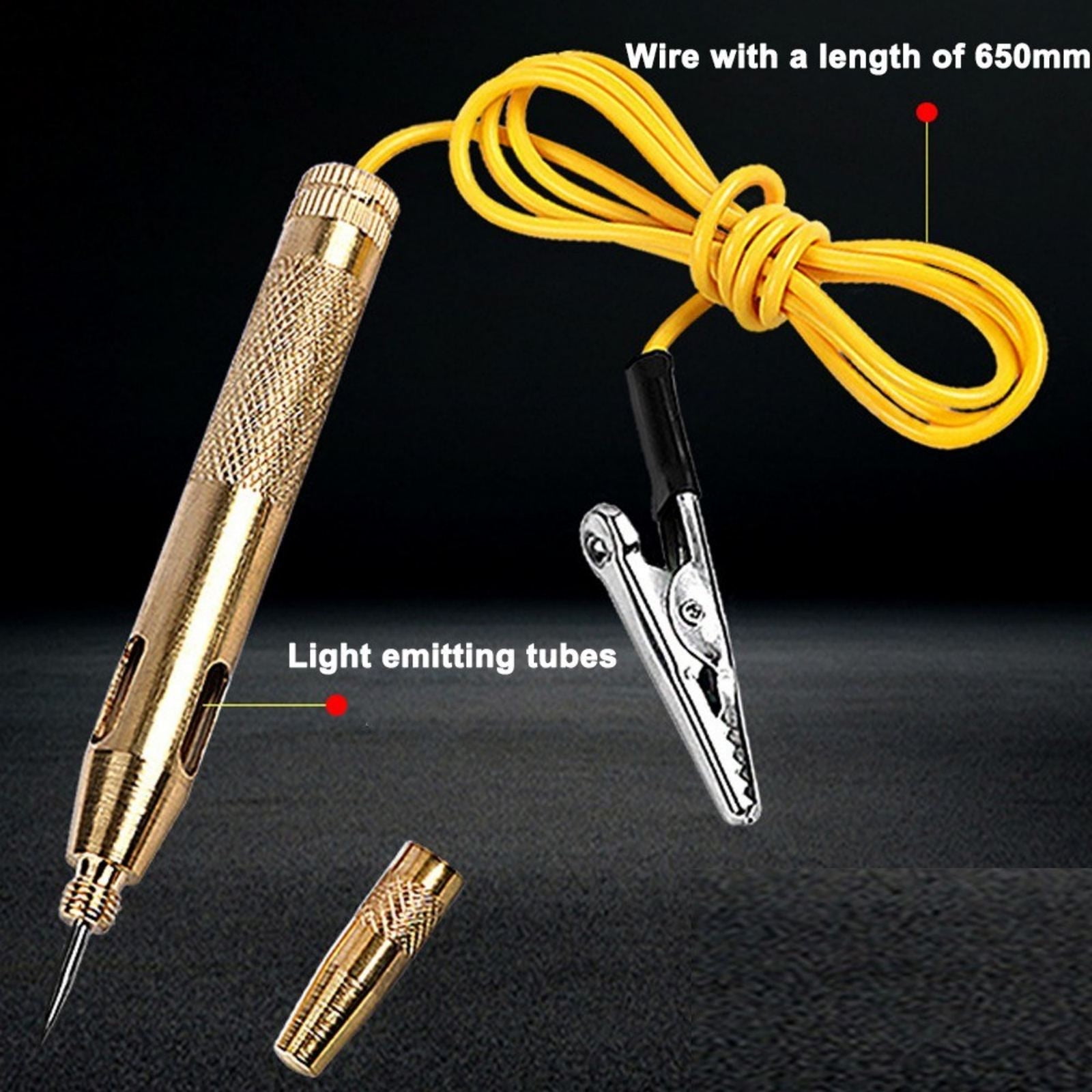 Teissuly Car Repair Copper Test Pen 6V12V24V Car Repair Induction Test ...