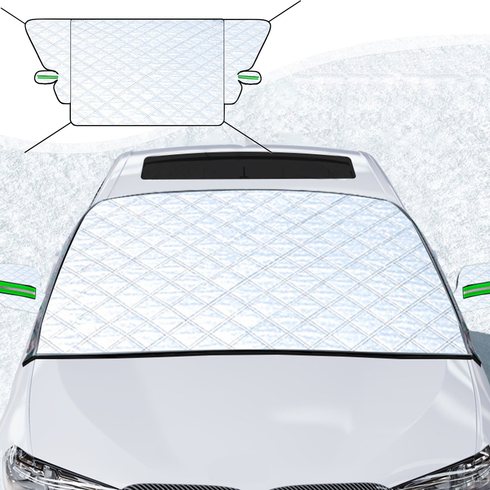 Teissuly Car Snow Shield Shade From The Sun And Snow Shield From Frost ...
