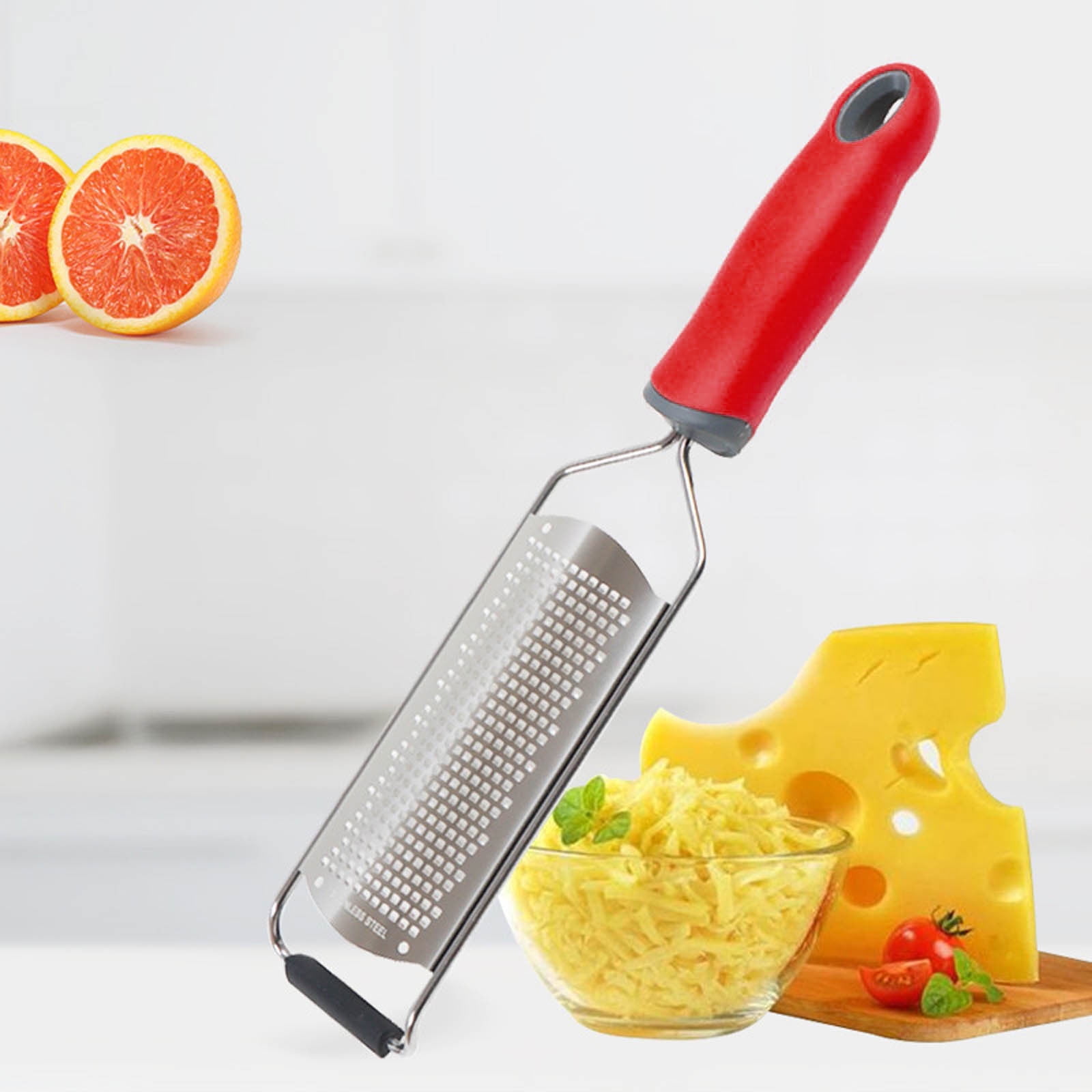 Teissuly Cheese Grater, Hand-held Stainless Steel Zester For Kitchen ...