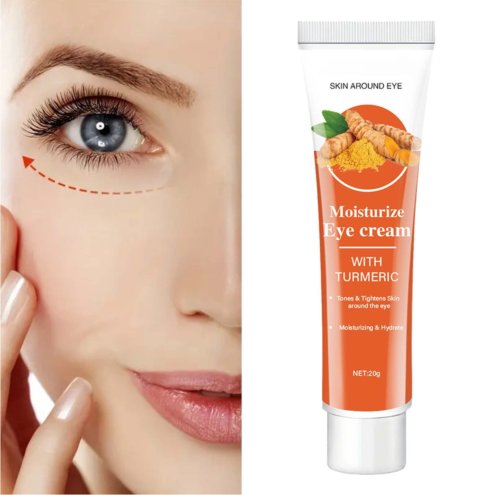 Teissuly Clearance 20g Turmeric Eye Cream - Moisturizing Wrinkle Gentle ...